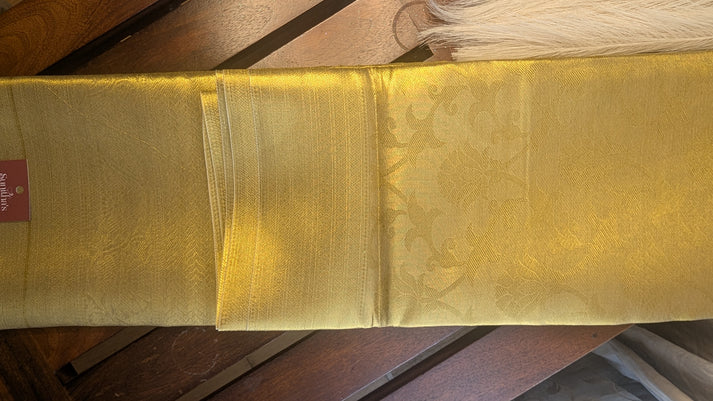Nita Ambani Inspired Golden Saree – Sunitha's Sarees